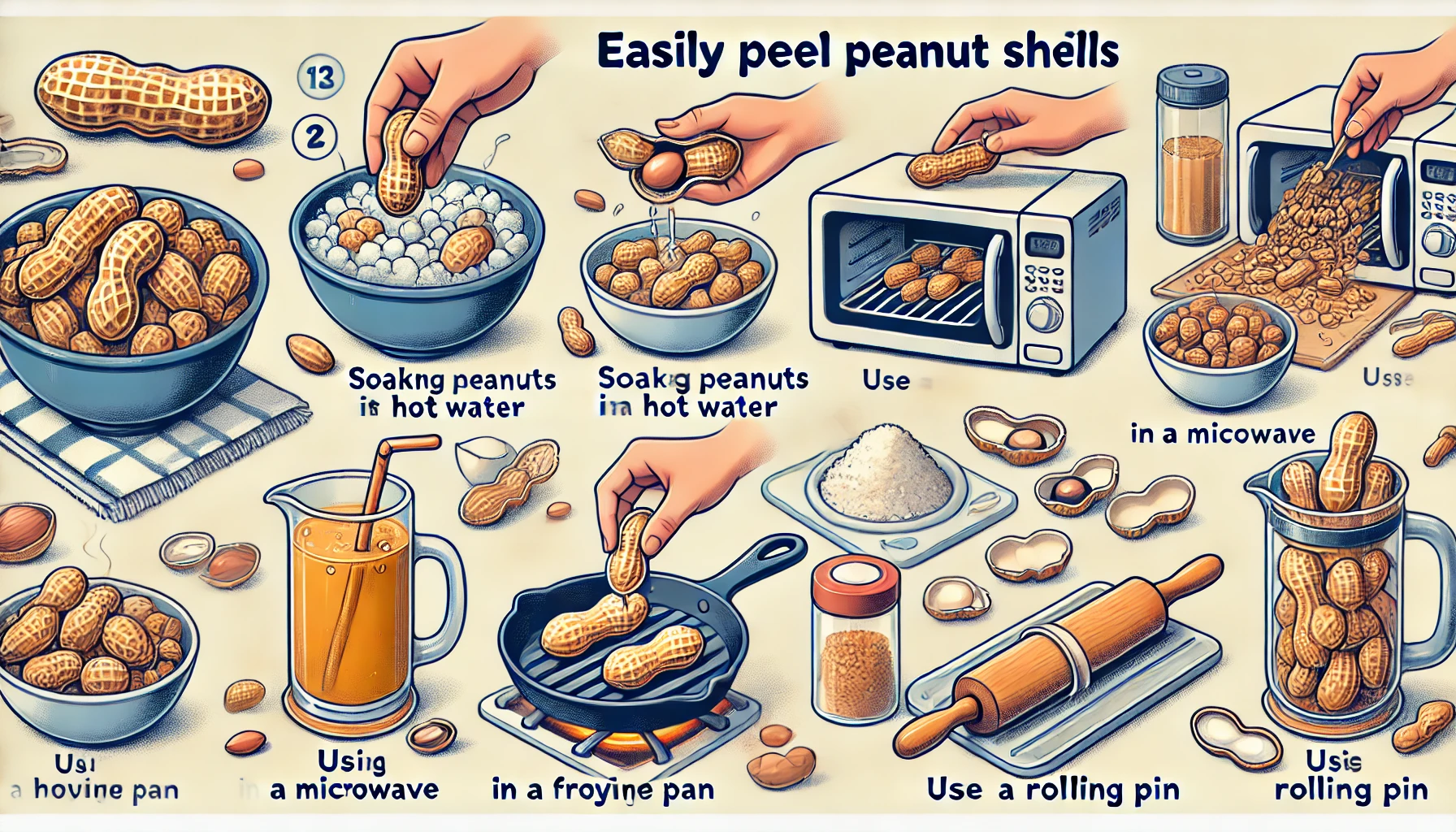 땅콩 껍질 쉽게 까는 방법, 알아두면 편리한 생활 꿀팁 - MAGAZINE