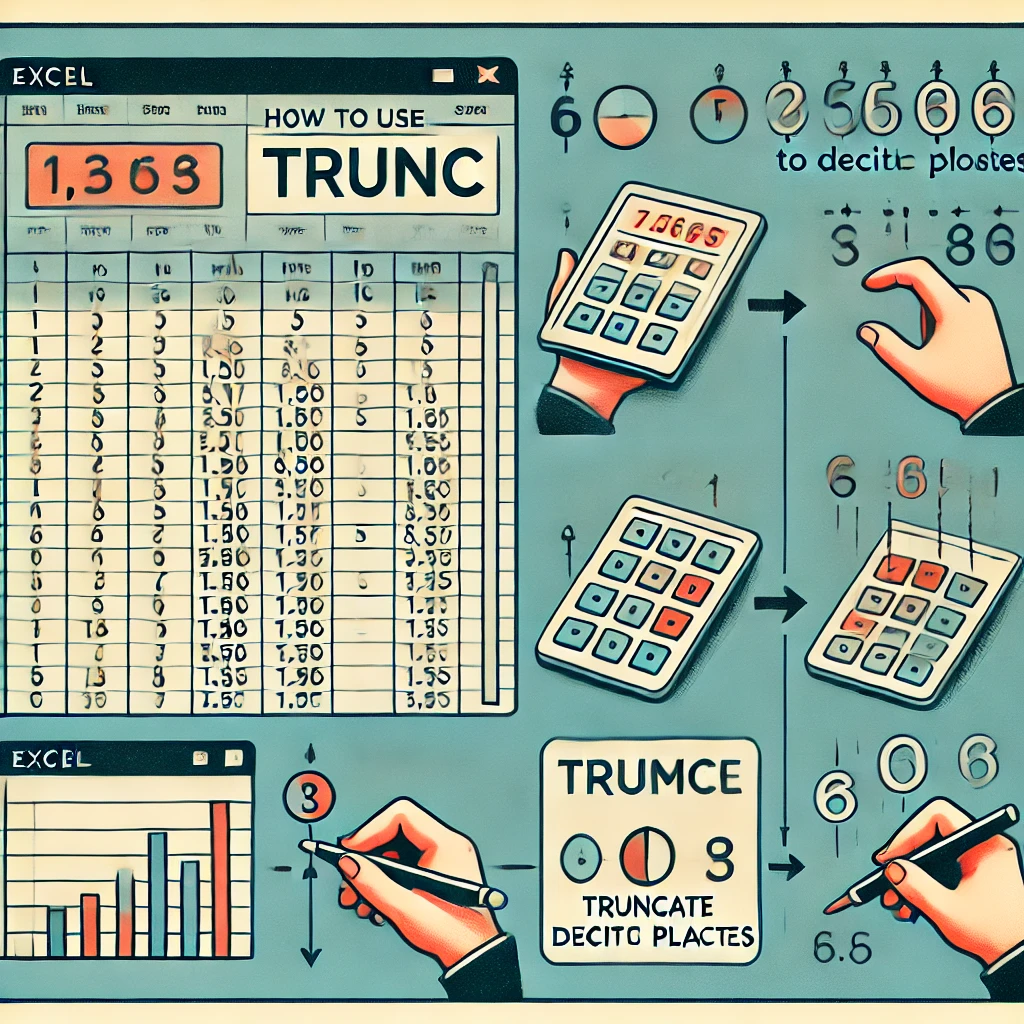 엑셀 수식에서 TRUNC 함수: 데이터 정리를 위한 소수점 잘라내기 비법 - MAGAZINE