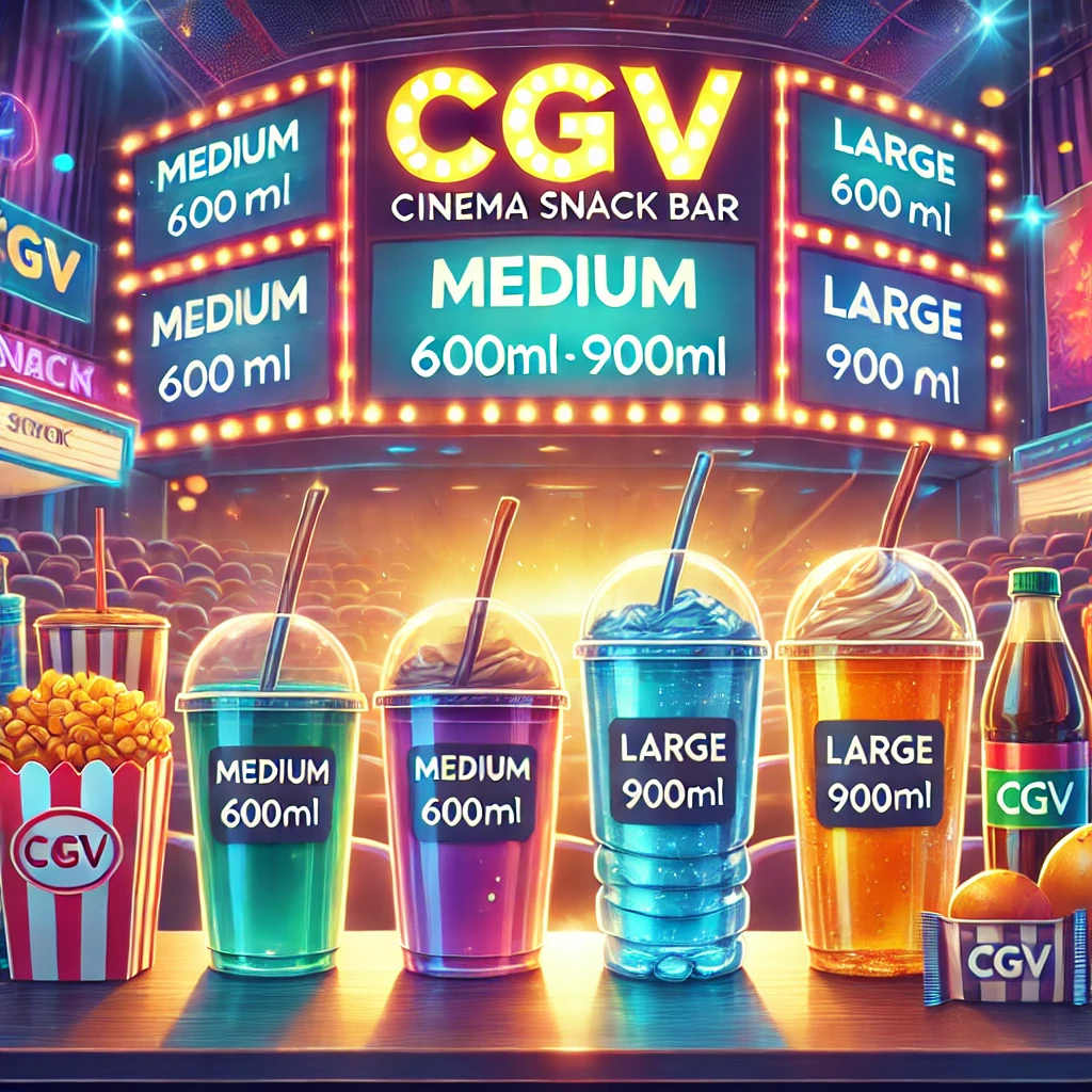 CGV 음료 사이즈별 용량과 선택 가이드 - MAGAZINE